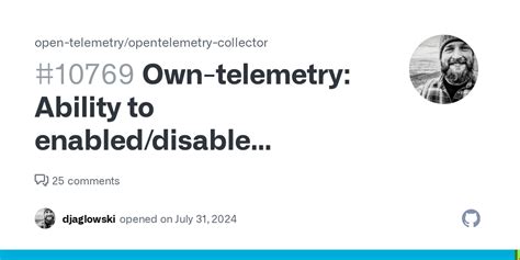 Own Telemetry Ability To Enableddisable Individual Metrics · Issue