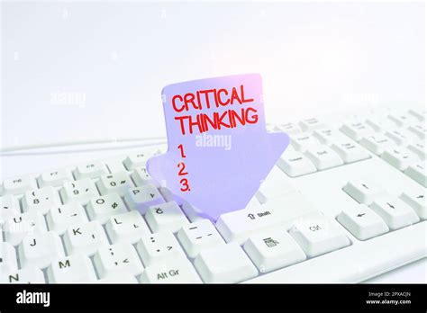 Handwriting Text Critical Thinking Internet Concept Sequence Of Stages