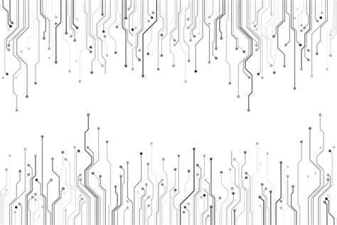 Hi Tech Circuit Board Technological Background Vector Image