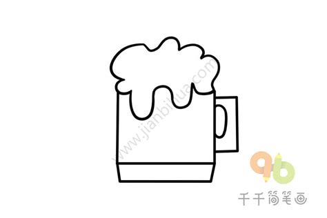 啤酒简笔画图片大全 饮品