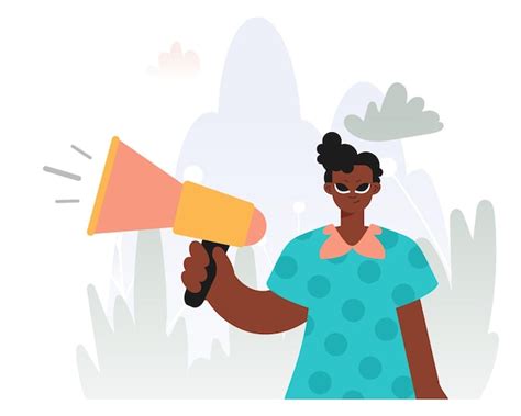 Premium Vector Impacted In Voice In Activism Person With Enhancer