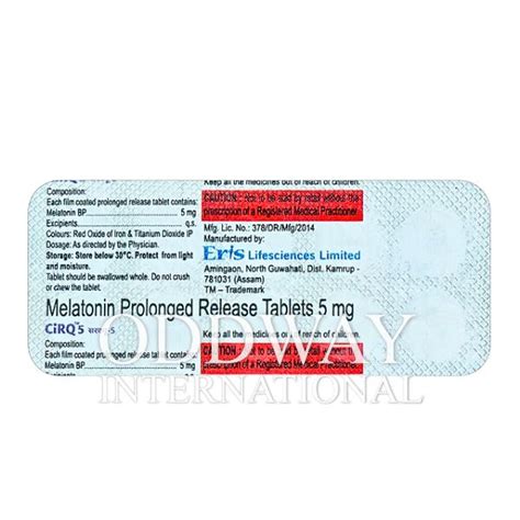 Melatonin 5mg Tablets Find Lowest Price Online