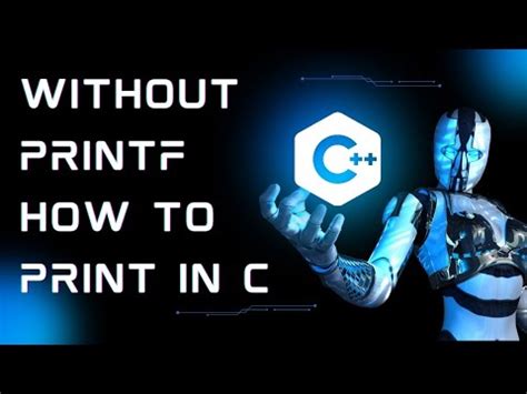 Without Printf How To Print In C Language C Programming Language Tutorial In Bangla YouTube