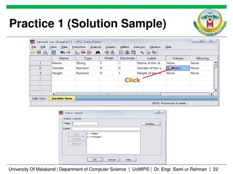 PPT Data Analysis Lecture SPSS PowerPoint Presentation Free Download ID