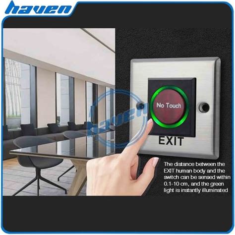 Jual Exit Button Infrared Touchless No Touch Exit Button Access Control