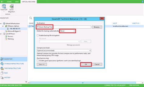 How To Take VM Backup Free Using Veeam Backup And Replication Techmint VMware Linux Windows