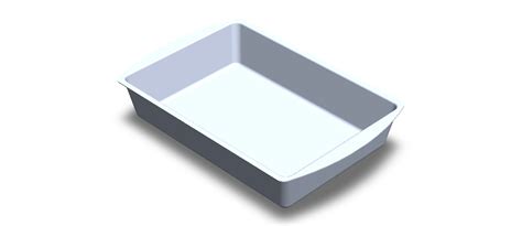 3mf File Cooking Mould Rectangle 25x38cm 🍳・3d Print Design To Download・cults