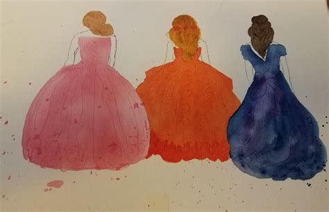 How To Draw Dress Watercolor