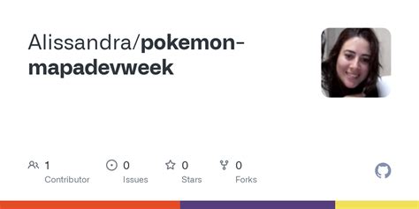 Github Alissandra Pokemon Mapadevweek