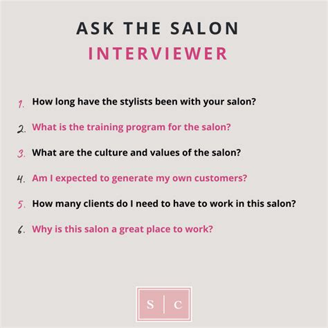 hair stylist interview questions for both stylists and owners