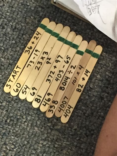 Popsicle Stick Math Games At Erminia Heavner Blog