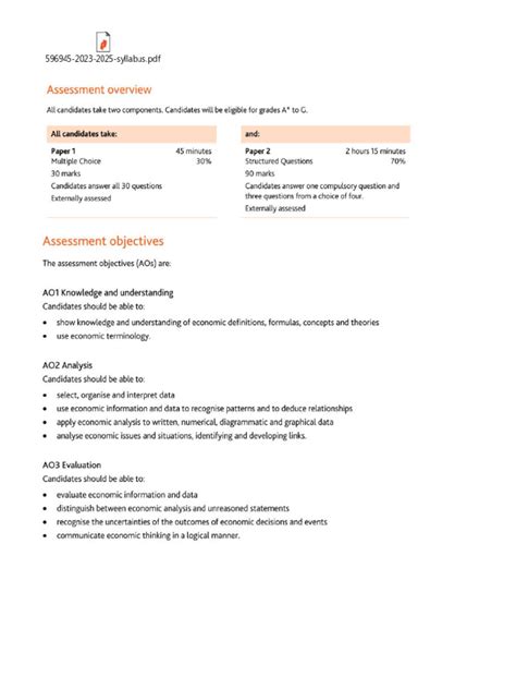 Igcse Economics Notes Pdf Demand Elasticity Economics