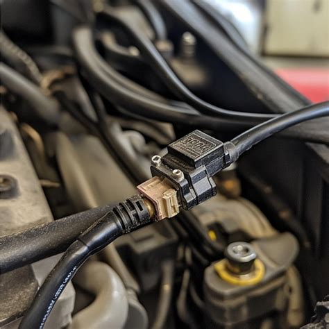 Replacing An Engine Coolant Temperature Sensor With Wiring And Connectors Visible Premium AI