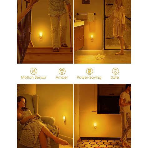 Anti Blue Led Night Light Motion Sensor Amber Swanwick Sleep