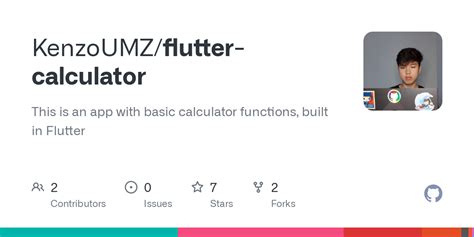 GitHub KenzoUMZ Flutter Calculator This Is An App With Basic Calculator Functions Built In