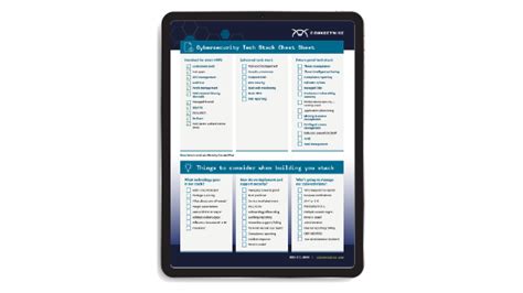Cybersecurity Tech Stack Cheat Sheet Connectwise