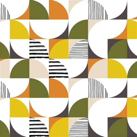 Mid Century Modern Geometric Tile Design