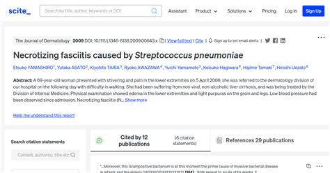 Necrotizing Fasciitis Caused By Streptococcus Pneumoniae