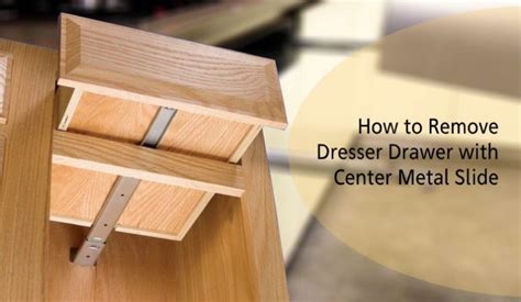 How To Remove Drawers With Metal Glides And No Levers