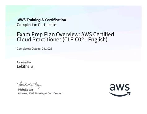 Aws Cloudcomputing Certification Lifelonglearning Lekitha Selvaraj