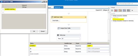 Can I Use Variables In Build Data Table Help Uipath Community Forum