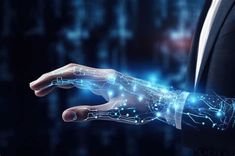 Premium Photo Ai Machine Learning Robots Humans Analyze Global Network Data