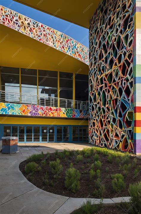 Imagens De Edifícios Escolares Modernos Para Projetos De Projeto