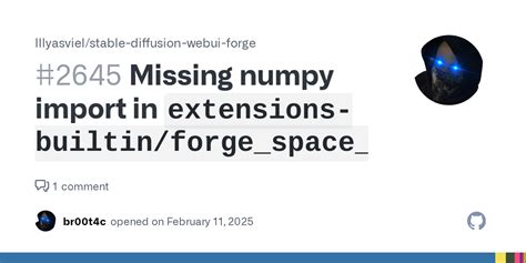 Missing Numpy Import In `extensions Builtinforgespaceflorence2forgeapppy` · Issue 2645