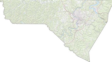 Monongalia County Map West Virginia Us County Maps