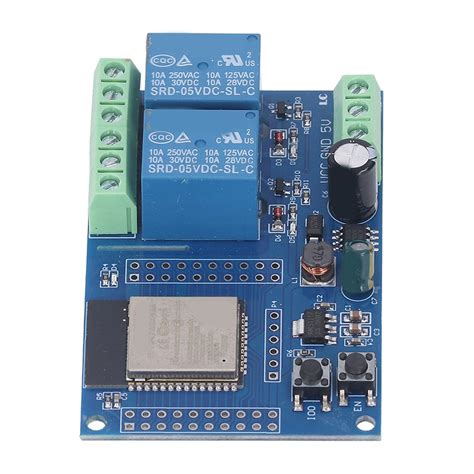 Relay Module PCB Copper Board Reset Button Large Capacity Stable Dual Relay Board Easy Using