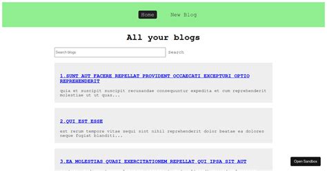 blog codesandbox