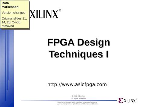 Ppt Fpga Design Techniques I Dokumentips