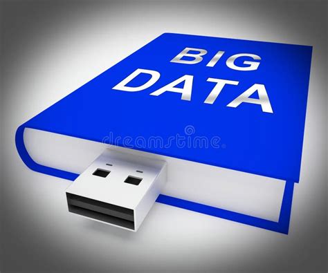 bigdata flow stream of big data 3d rendering stock illustration