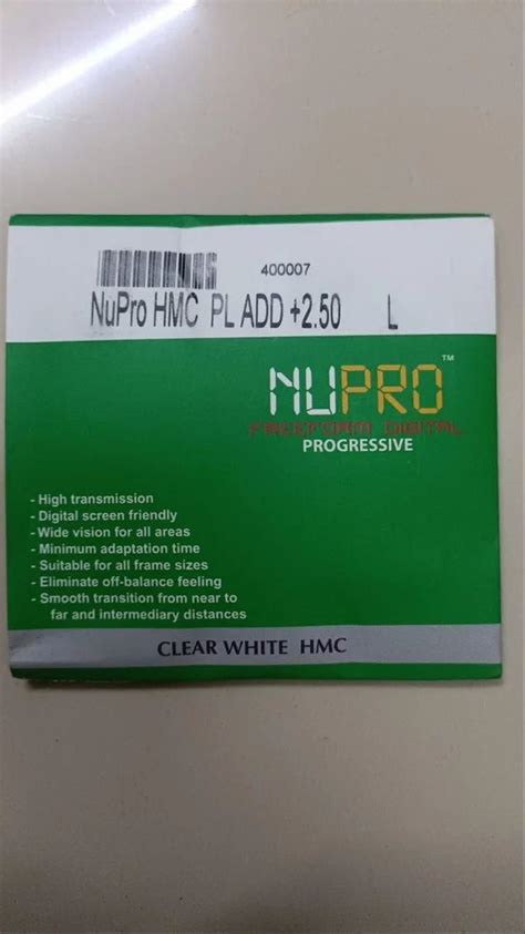 Glass 1 50 Nupro Digital Progressive Hmc At ₹ 1400 Pair In Badlapur