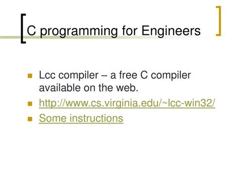 ppt c programming for engineers powerpoint presentation free