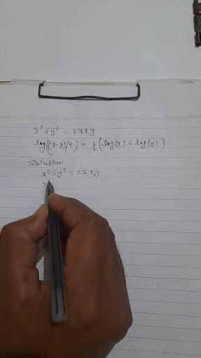 If X 2 Y 2 27xy Then Show That Log X Y 5 1 2 Log X L