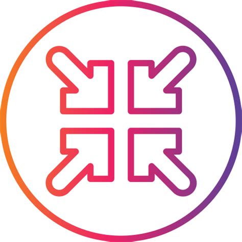 Minimize Generic Gradient Icon