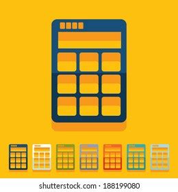 Flat Design Calculator Stock Vector Royalty Free
