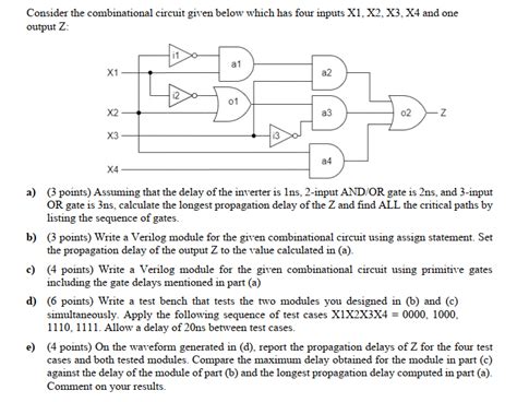 Solved Consider The Combinational Circuit Given Below Which