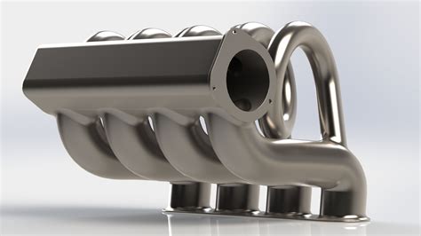 Variable Length Intake Manifold 3d Model 5 Unknown Ige Obj Sldpr Stl Free3d