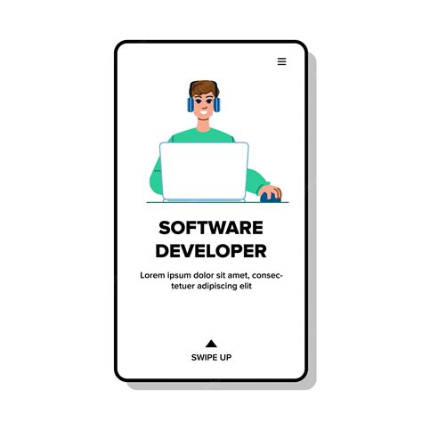 Premium Vector Software Developer Man Vector