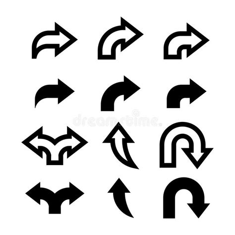 Decision Making Arrow Icon Vector Stock Vector Illustration Of