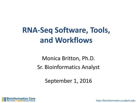 ppt rna seq software tools and workflows powerpoint presentation