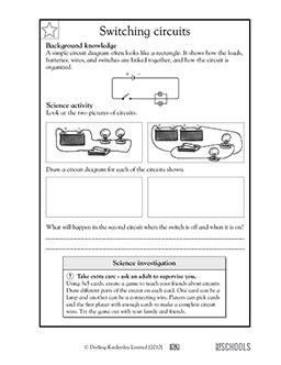 Circuit Diagrams Th Grade Science Worksheet Greatbabes Worksheets Library