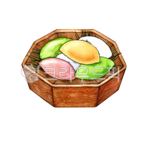 송편 명절 설날 떡 수채화 사진 이미지 일러스트 캘리그라피 다롱작가작가