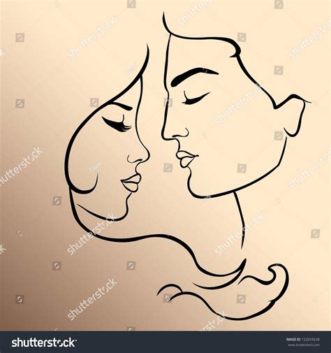 Romantic Couple Adam And Eve Stock Vector Illustration 152655638