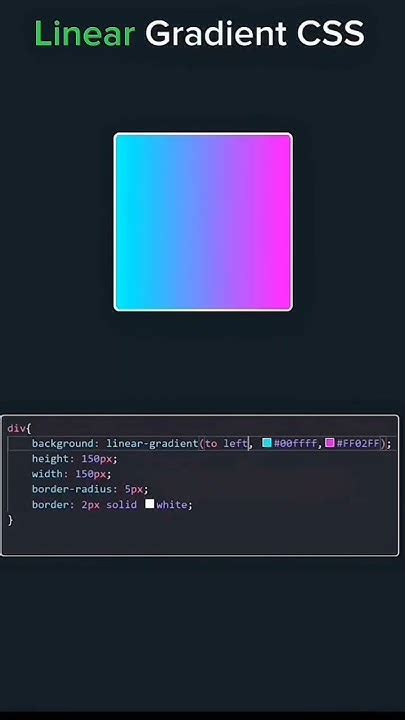 Linear Gradient Coding Css Webdesign Python Html Viral Trending