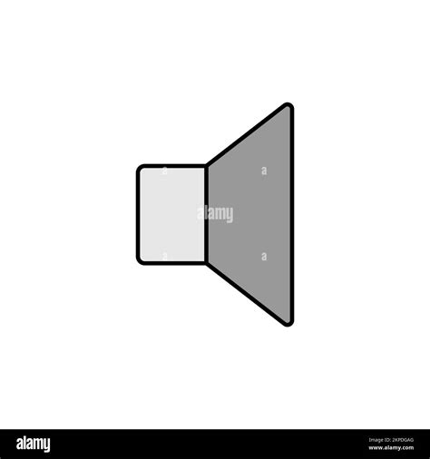 Speaker Color Vector Grayscale Icon Music Sign Graph Symbol For Music And Sound Web Site And