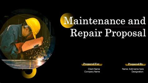 maintenance repairs powerpoint presentation and slides ppt slide