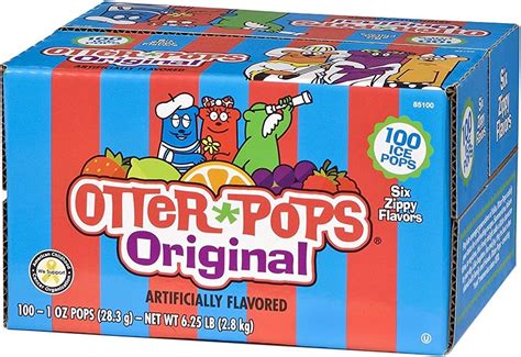 Otter Pops Freezer Ice Bars Fat Free Ice Pops Original